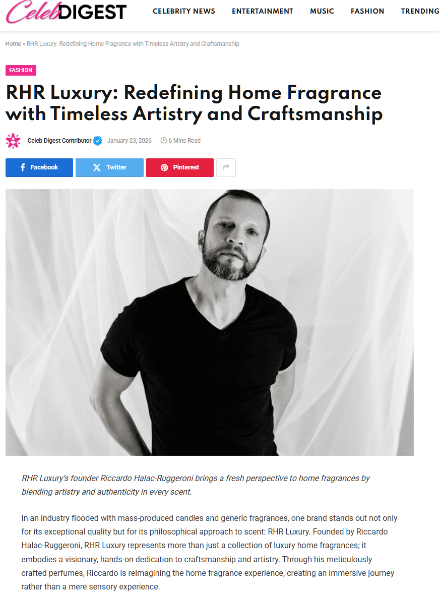 RHR Luxury Candles & Home Fragrance